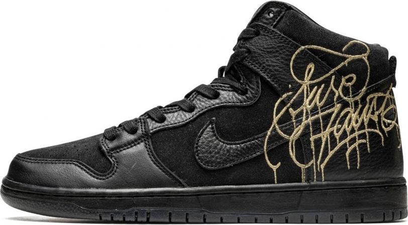 Rare Luxury Shopping Destination Nike SB Dunk High FAUST Black Gold